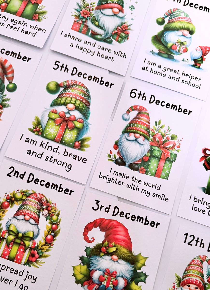 24 Advent Days of Christmas - Affirmation Cards – Little Miss Party Perfect