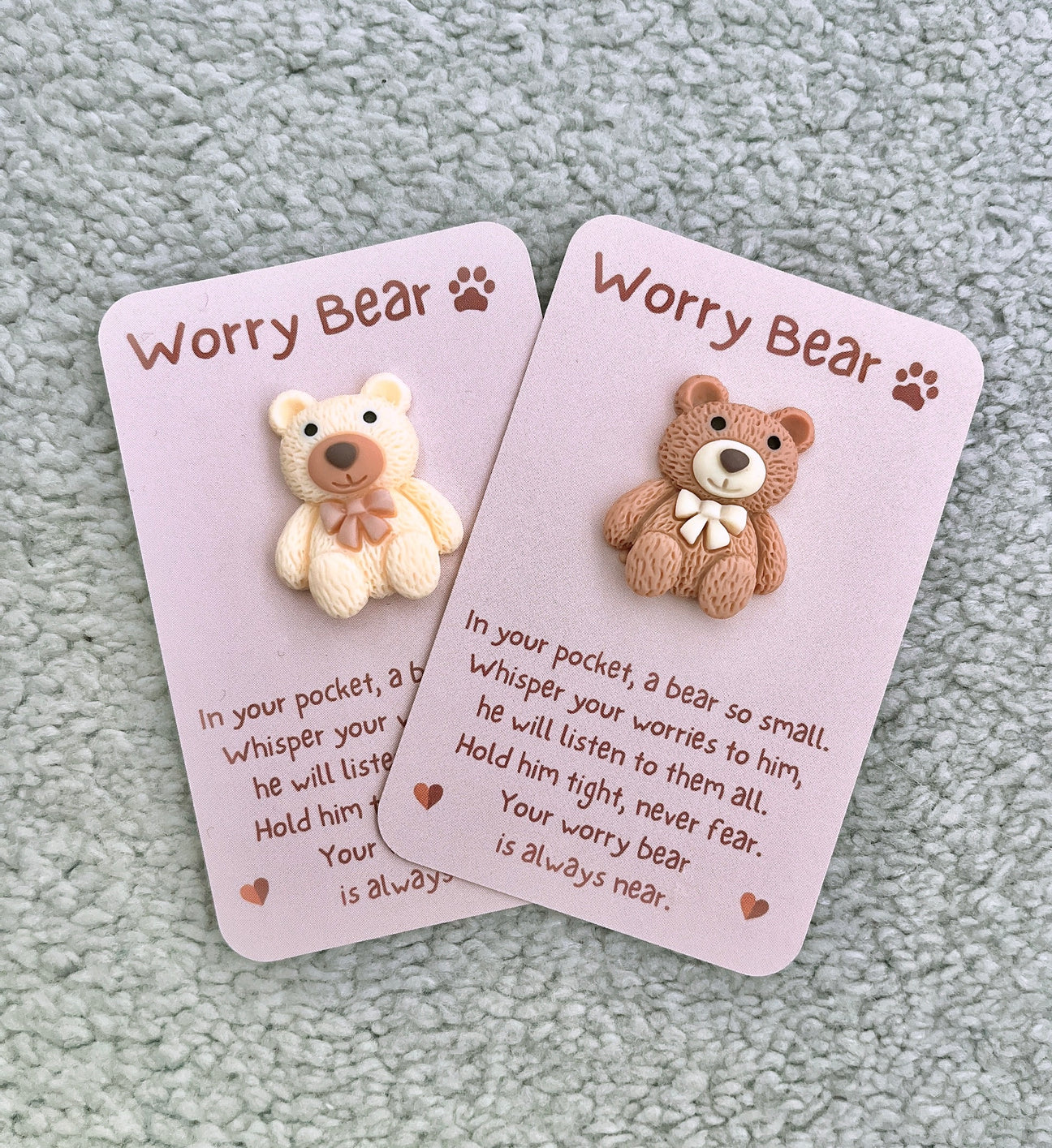 Cute Pocket Worry Bear – Little Miss Party Perfect