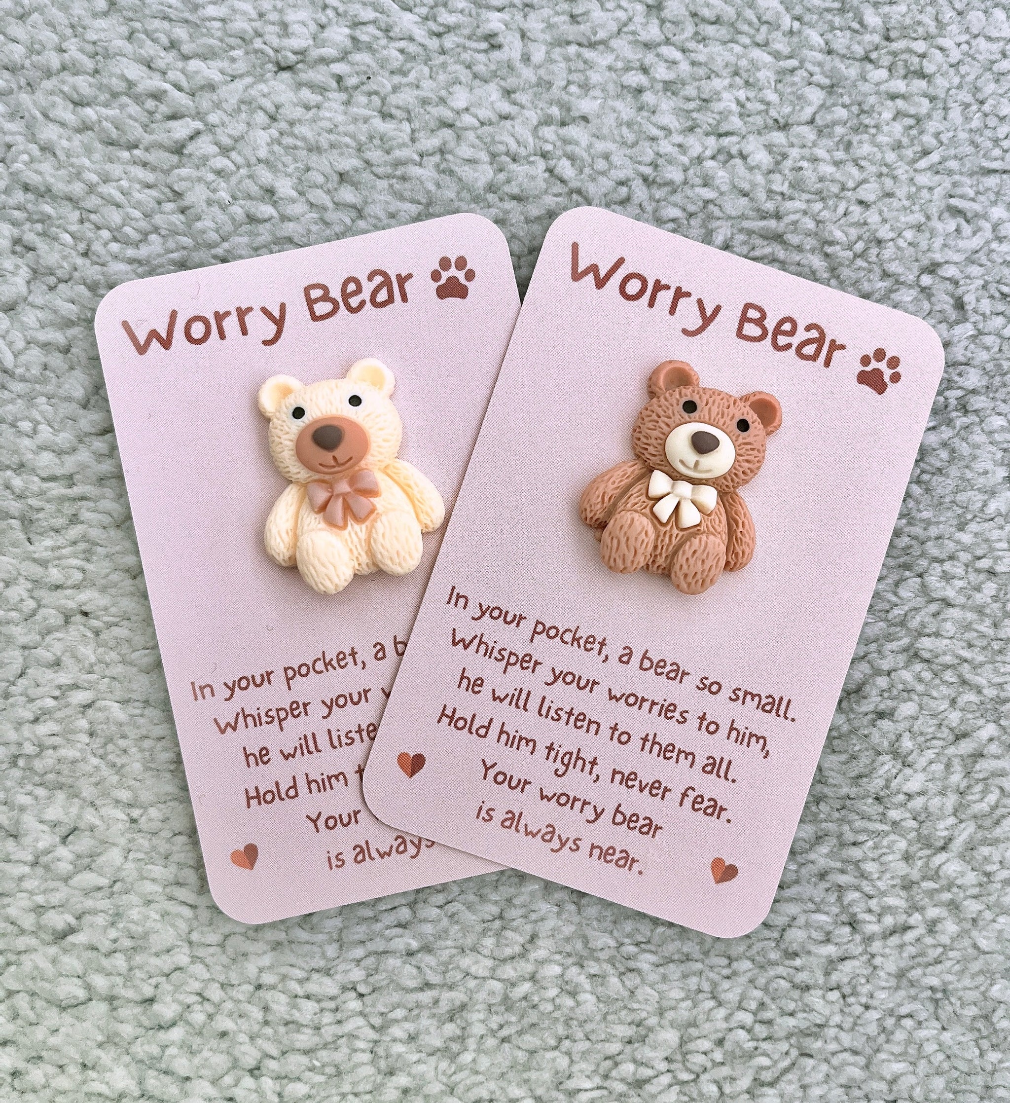 Cute Pocket Worry Bear – Little Miss Party Perfect